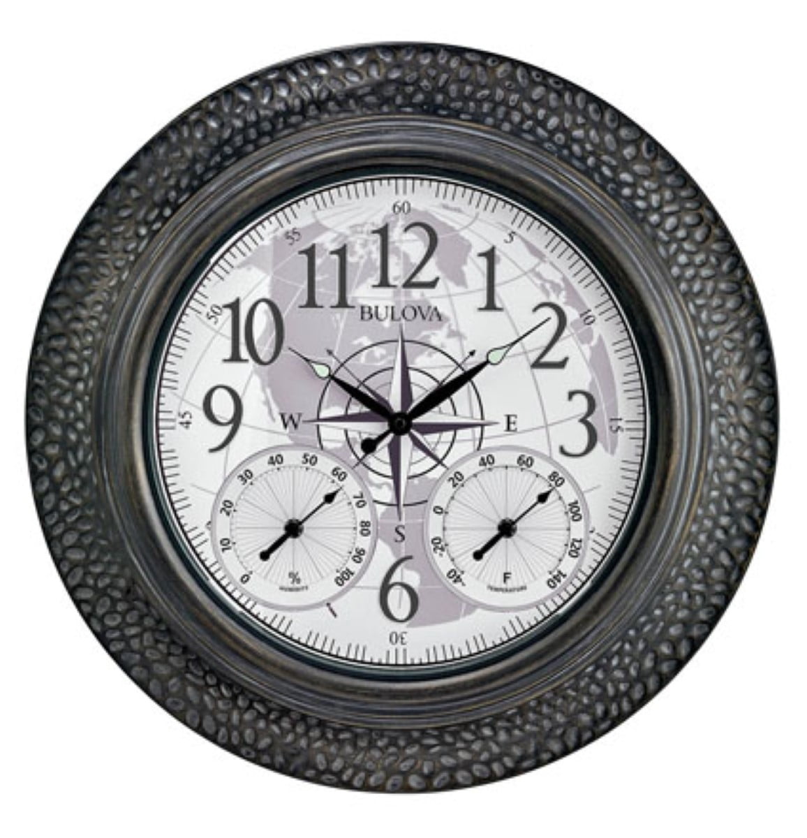 Bulova Clocks C3391, Lighted outdoor dial, Explorer, Patio accent ...