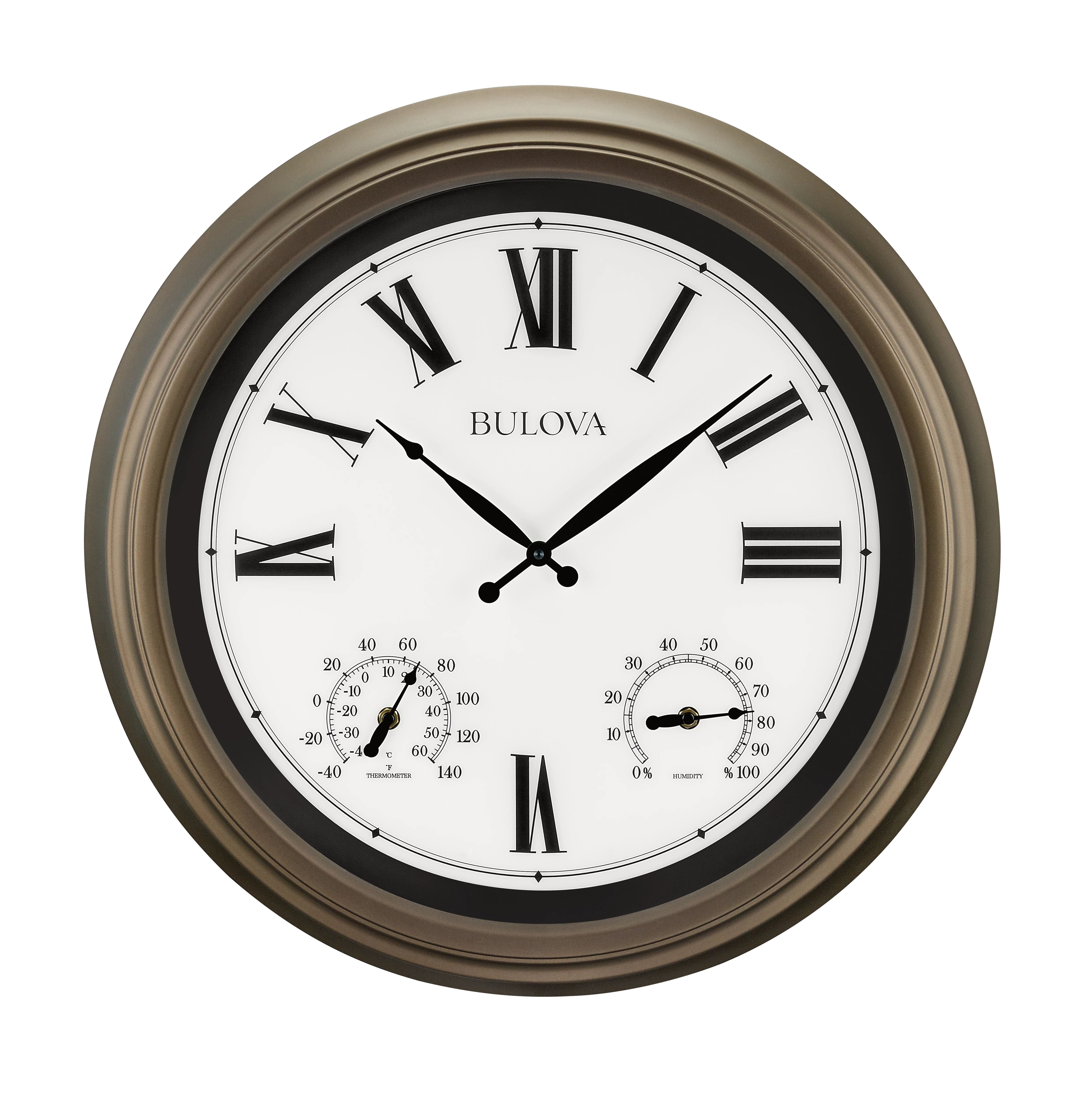 Bulova Clocks Model C4886 Vineyard, Bronze - Walmart.com