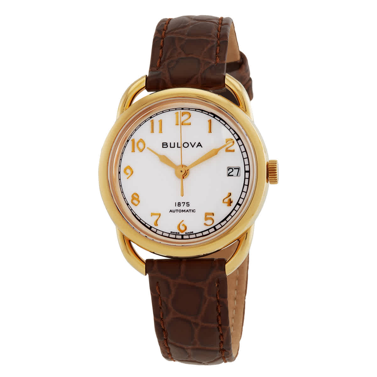 Bulova Commodore Automatic Ivory Dial Ladies Watch 97M117 - Walmart.com