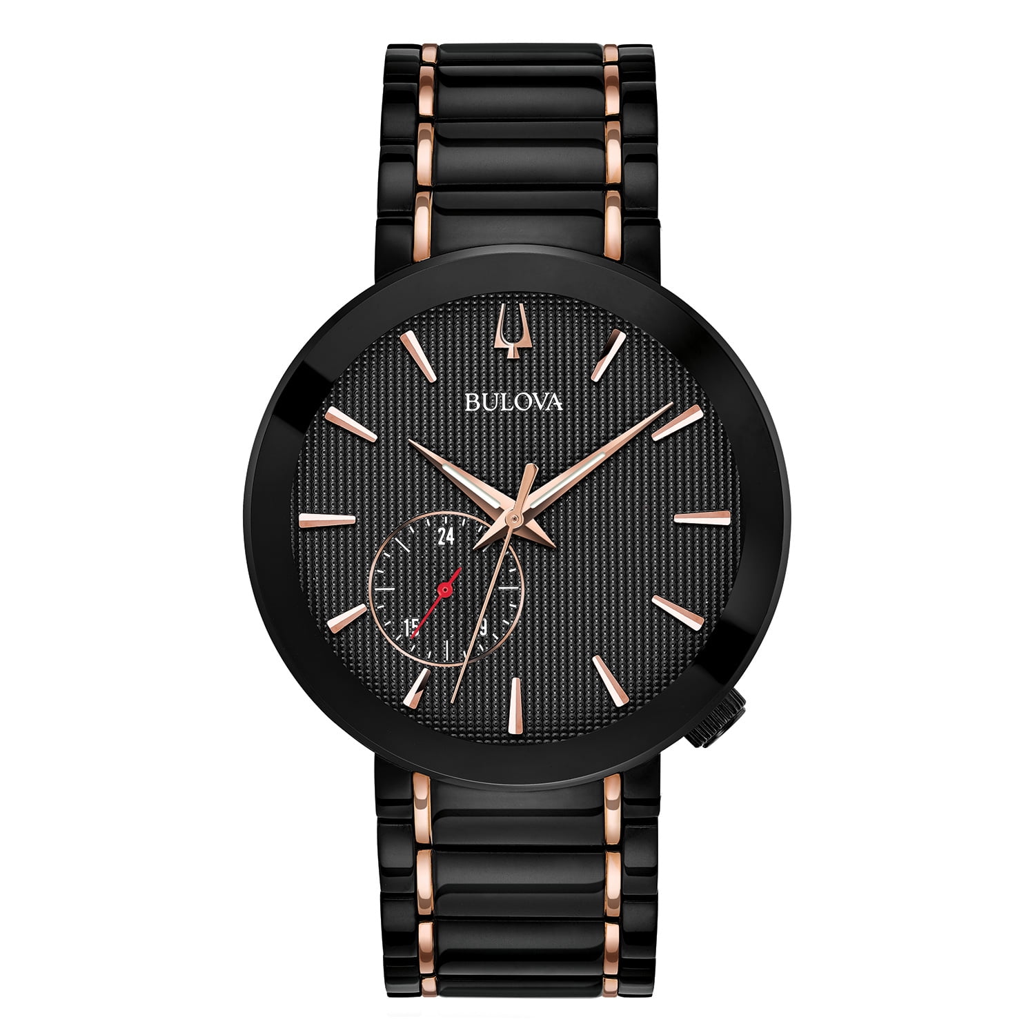 Bulova Latin Grammy Edition Black Dial Two-Tone Men's Watch 98A188 ...