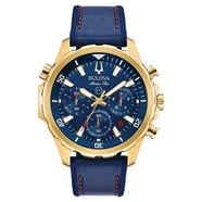 Bulova Classic Chronograph Blue Dial Men's Watch 97B170 - Walmart.com