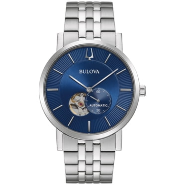 Bulova Men's Automatic Stainless Steel Bracelet Watch 96A190 - Walmart.com