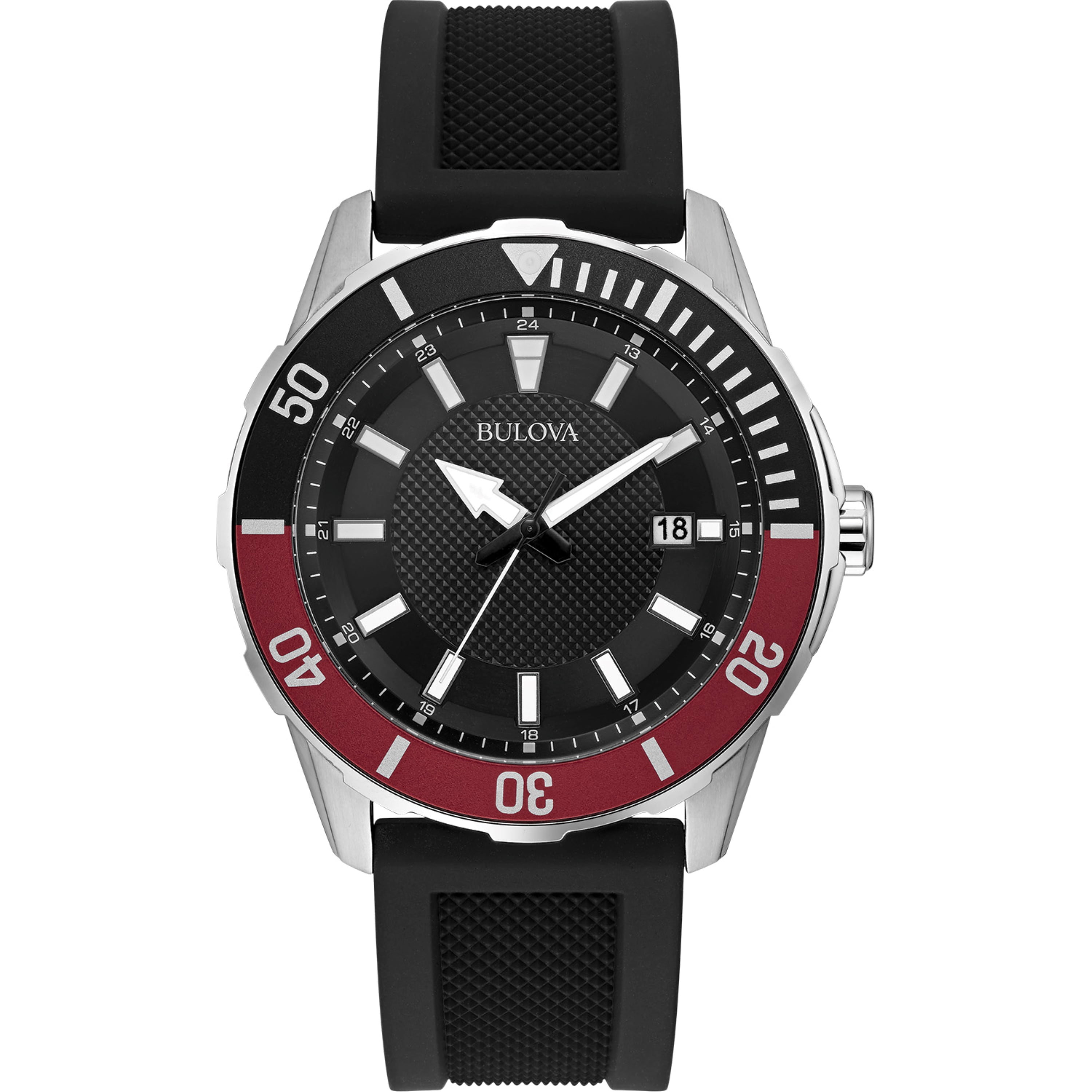 Bulova Men's Black Dial Dive Style Sport Watch - 98B348 - Walmart.com
