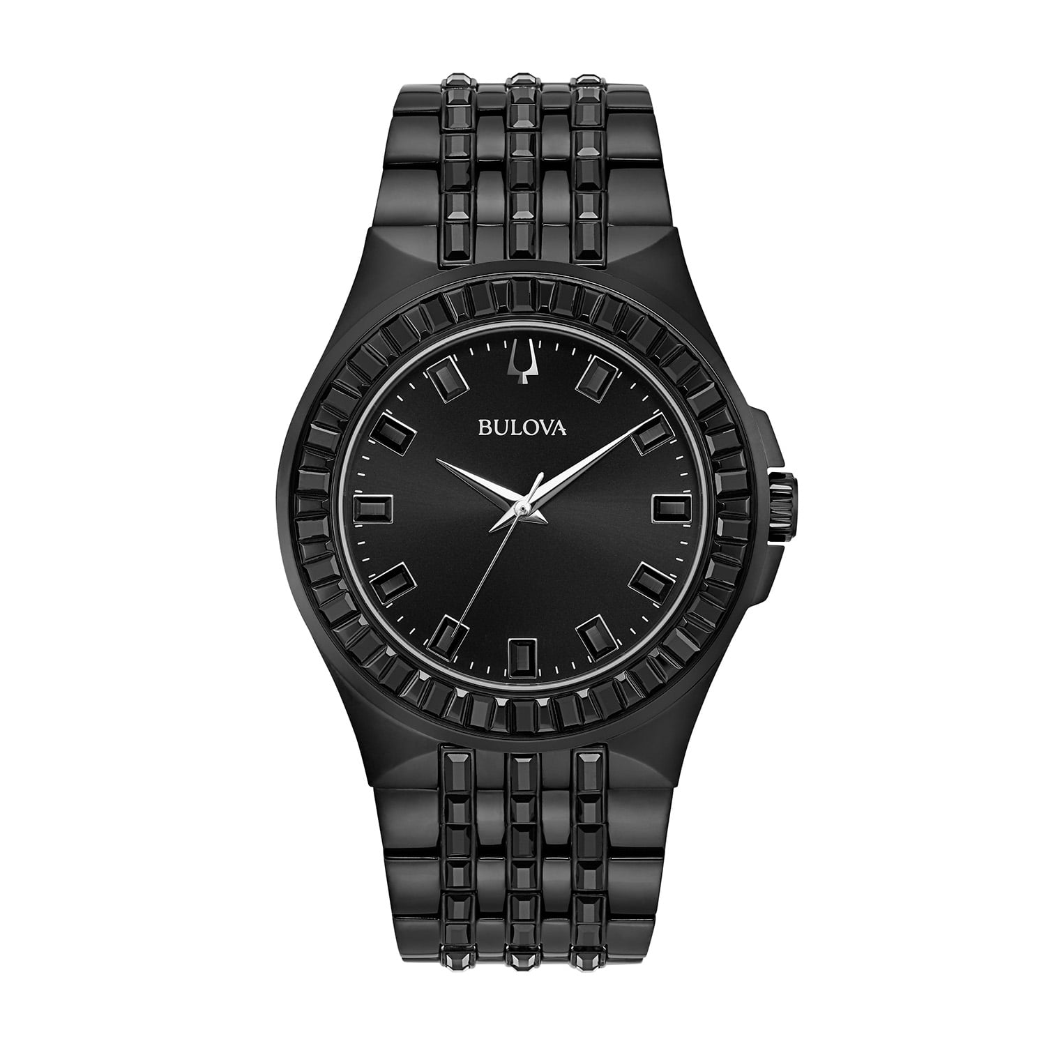 Bulova Men's Black IP Crystal Watch - Walmart.com