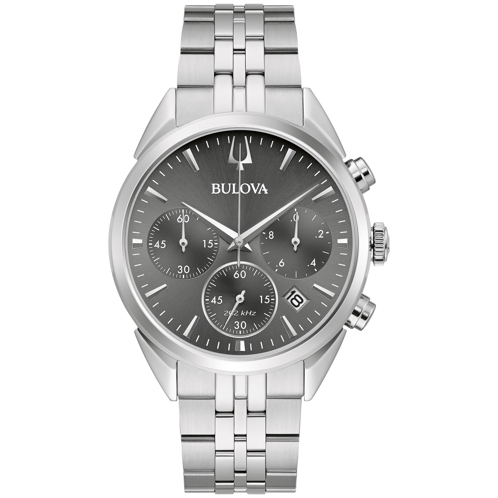 Bulova Men's Chronograph Stainless Steel Watch - 96B372 - Walmart.com