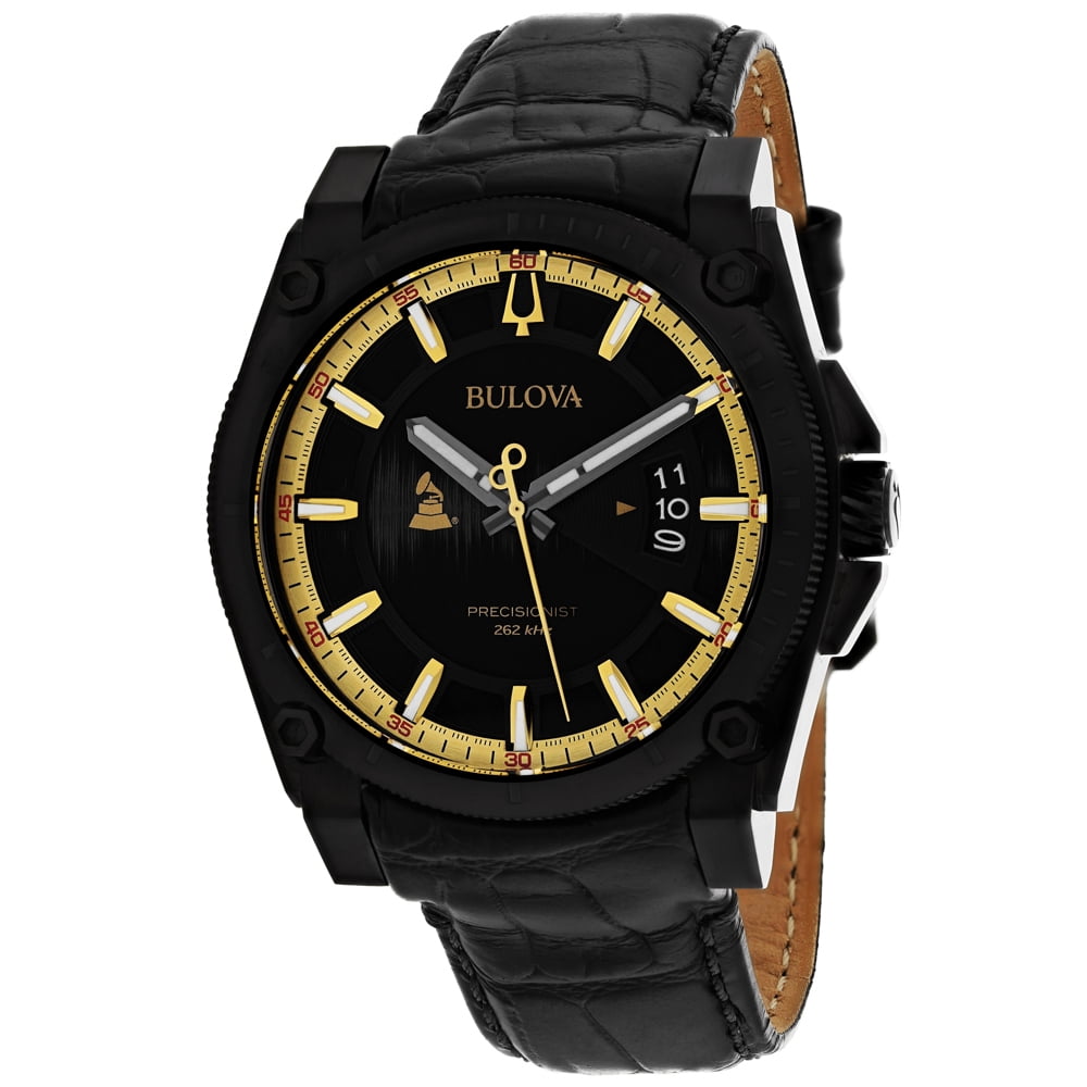Bulova Men's GRAMMY® Awards Special Edition Precisionist Leather Watch ...