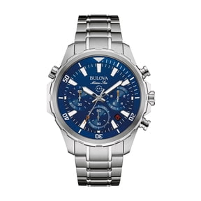 Bulova Men's Stainless Steel Chronograph Watch 98A257 - Walmart.com