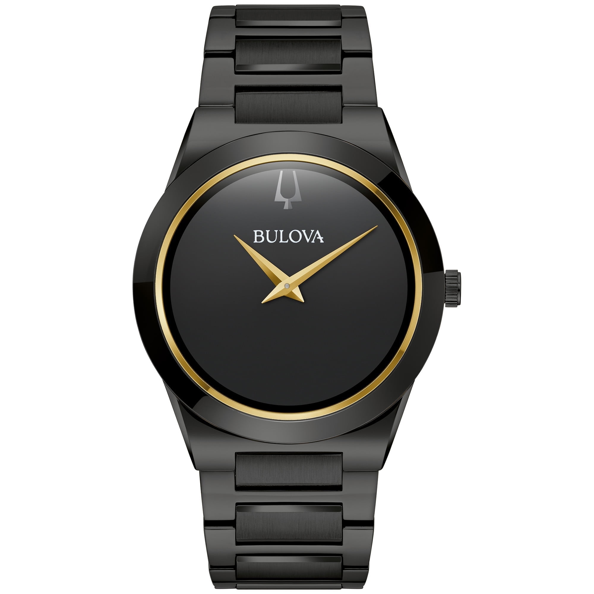 Bulova Men's Millennia Black IP Stainless Steel Watch, 98A313 - Walmart.com
