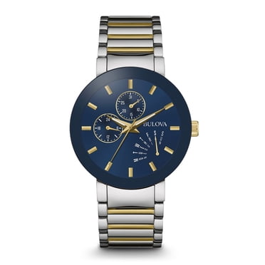 Bulova Dress Black Dial Two-tone Men's Watch 98A117 - Walmart.com