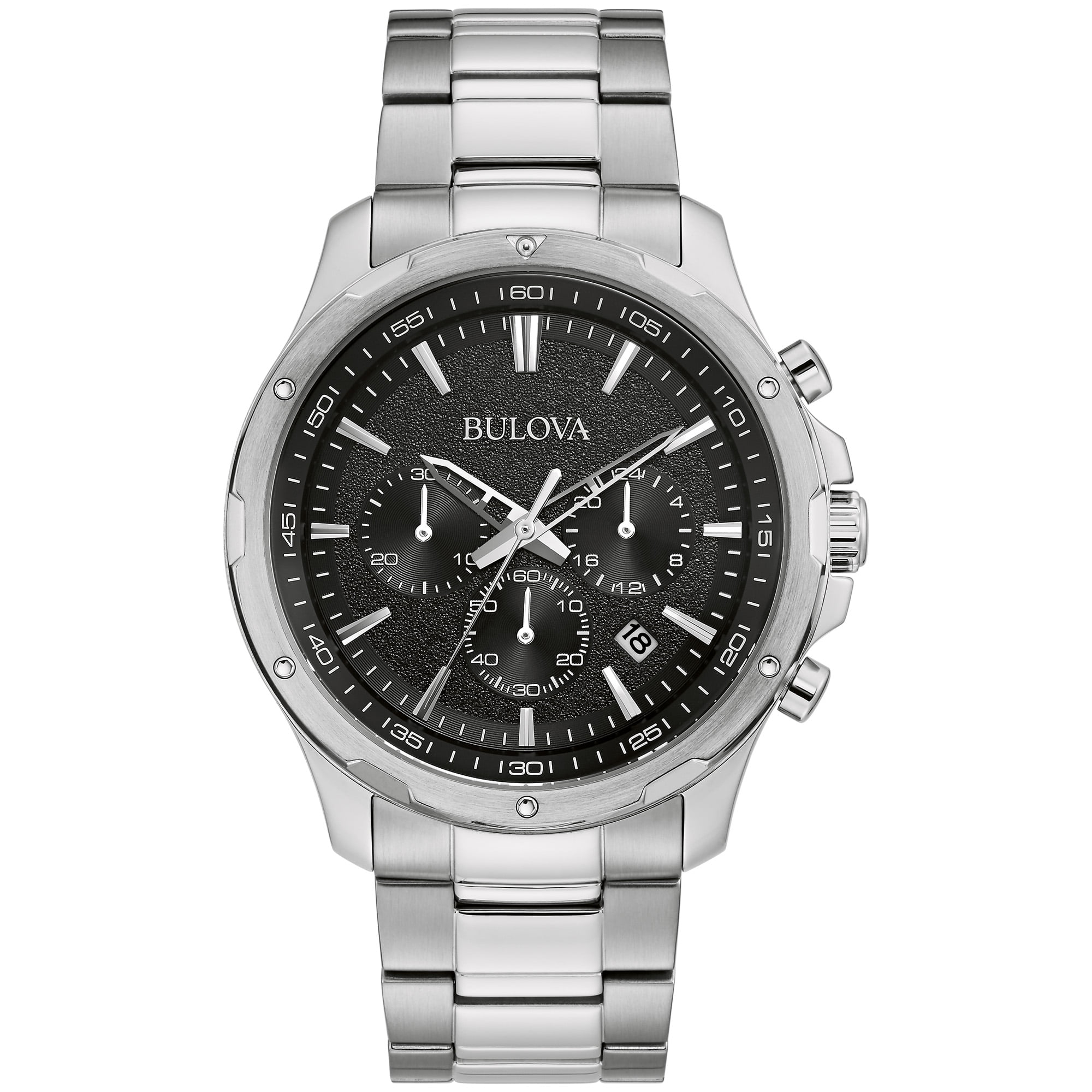 Bulova Men's Stainless Steel Chronograph Watch - 96B336 - Walmart.com