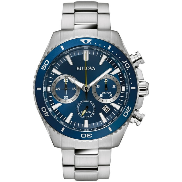 Bulova Men's Stainless Steel Dive Style Chronograph Watch - 98B393 ...