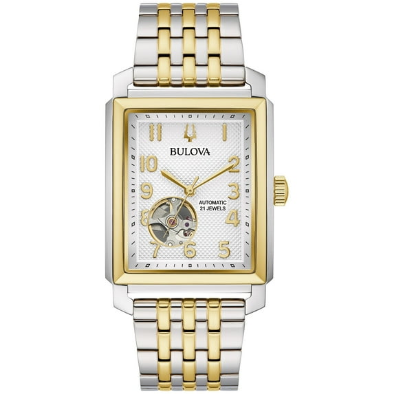 Bulova Men's Sutton Automatic Two-Tone Watch 98A308 - Walmart.com