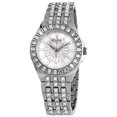 Bulova Phantom Quartz Crystal Silver-tone Pave Dial Ladies Watch 96L278 ...