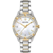 Bulova Women's Swarovski Crystal Rose Gold Bracelet Watch 97N101 ...
