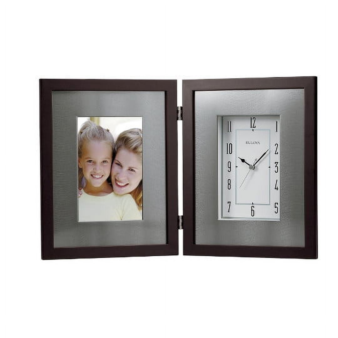 Bulova Winfield Desktop Clock with Frame - Walmart.com