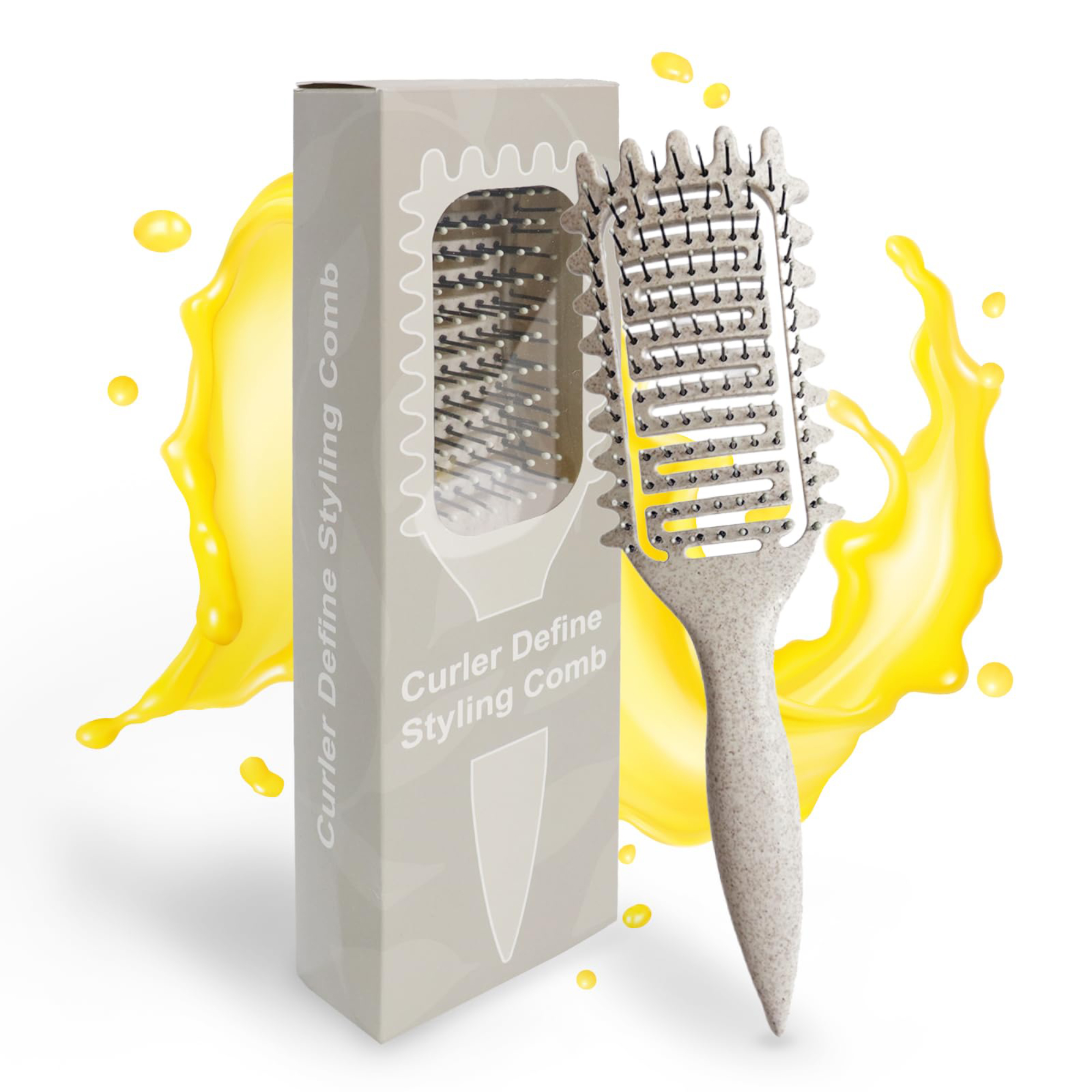 BuluBulu Hair Brush, Curly Hair Brush for Women & Men, Nylon Detangling ...