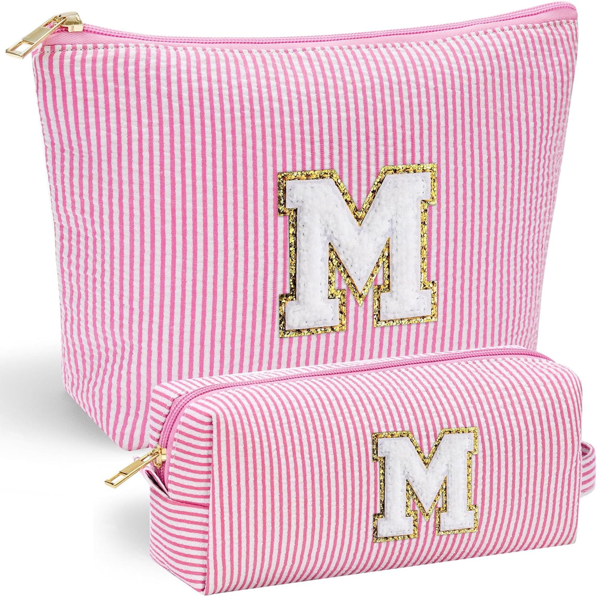 BuluBulu Make Up Bags for Women Cute Monogram Cosmetic Bags Initial ...