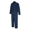 Bulwark 46'' Navy Cotton Flame Resistant Coverall With Zipper Closure ...