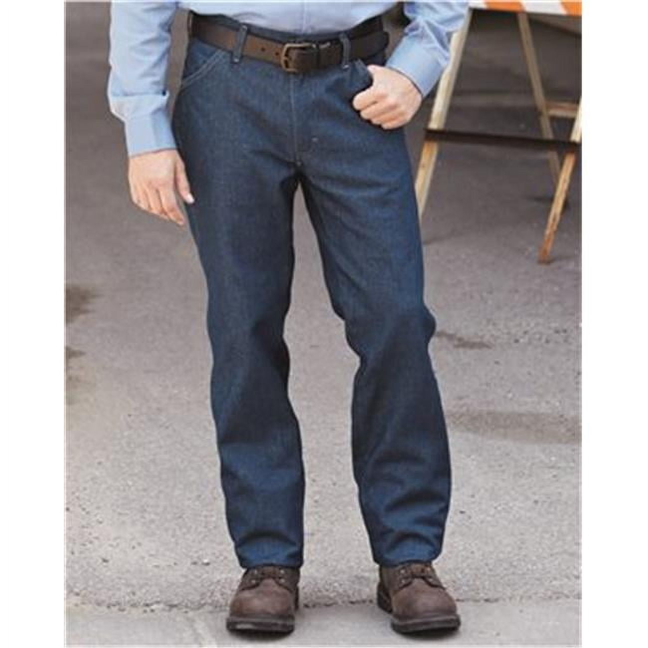 Bulwark Flame Resistant Jean-Style Pants, Dark Denim - 32W - Walmart.com