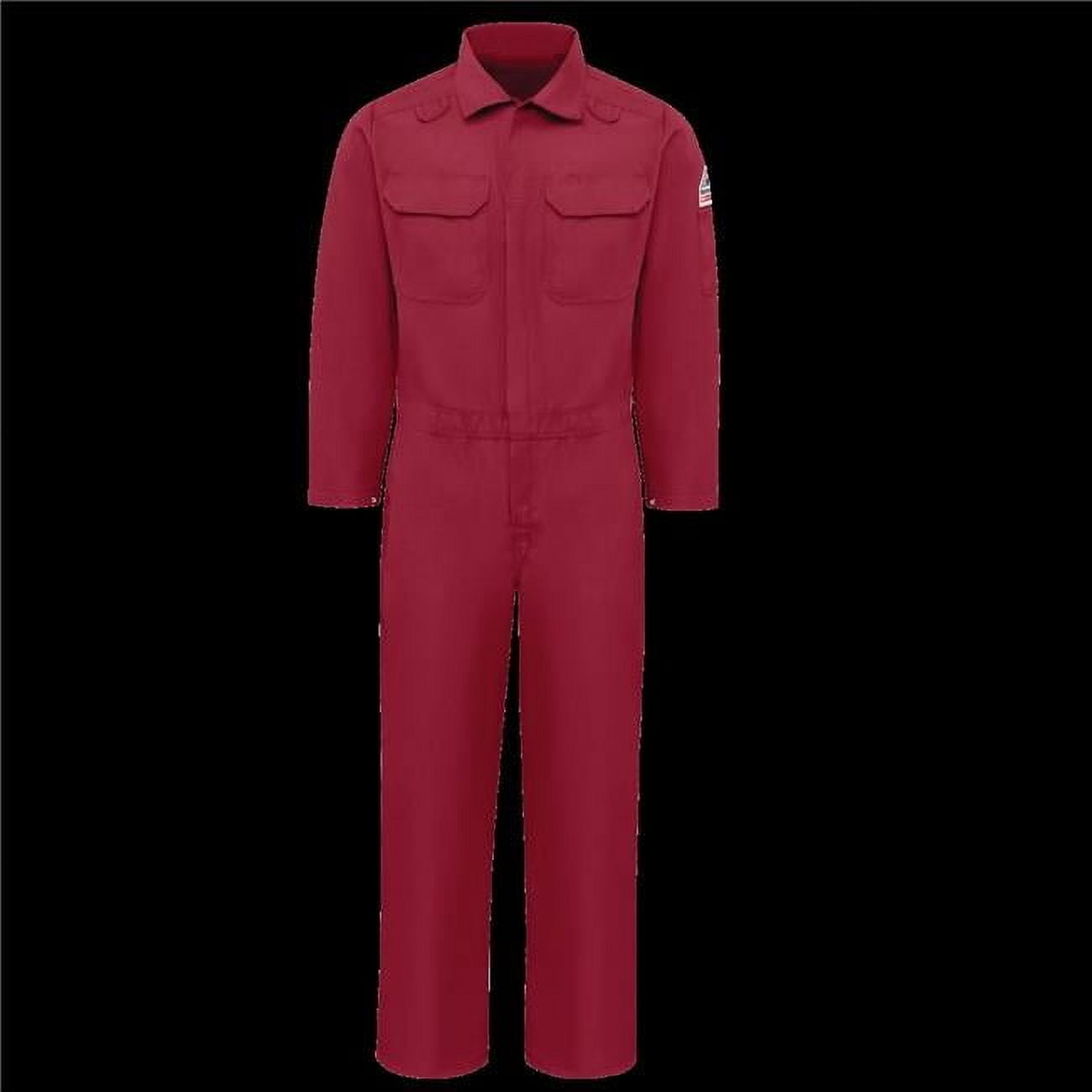 Bulwark CNB2RD-LN-44 Mens 4.5 oz Deluxe Nomex Coverall, Red - Size 44 ...