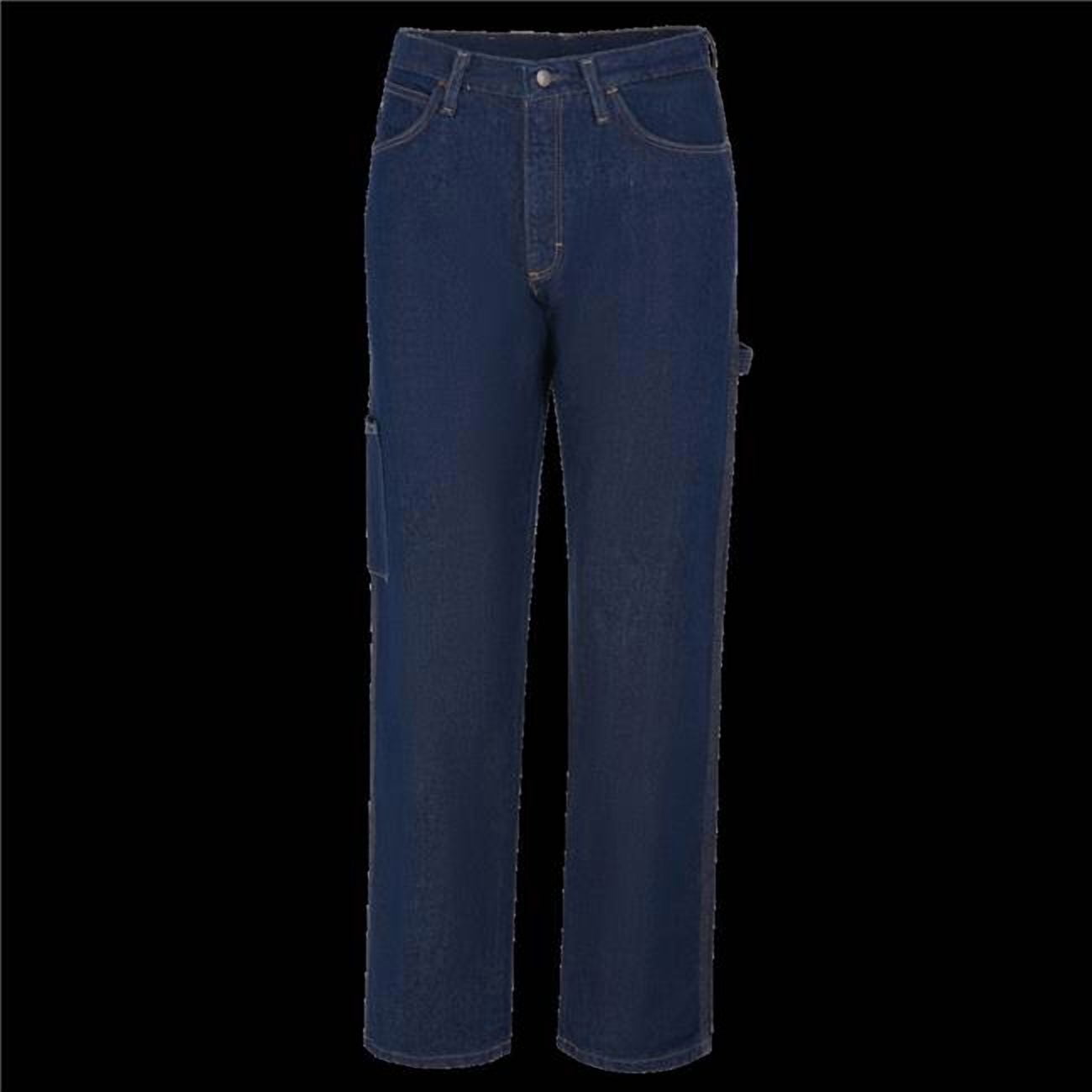 Bulwark PEJ8DI-46-36 Mens Pre-Washed Dungaree Pant with Insect Shield ...