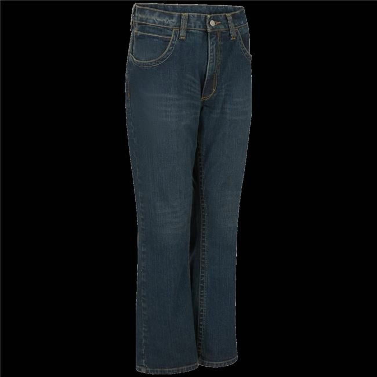 Bulwark PSJ2SD-30-32 Mens Relaxed Fit Bootcut Jeans Pant with Stretch ...