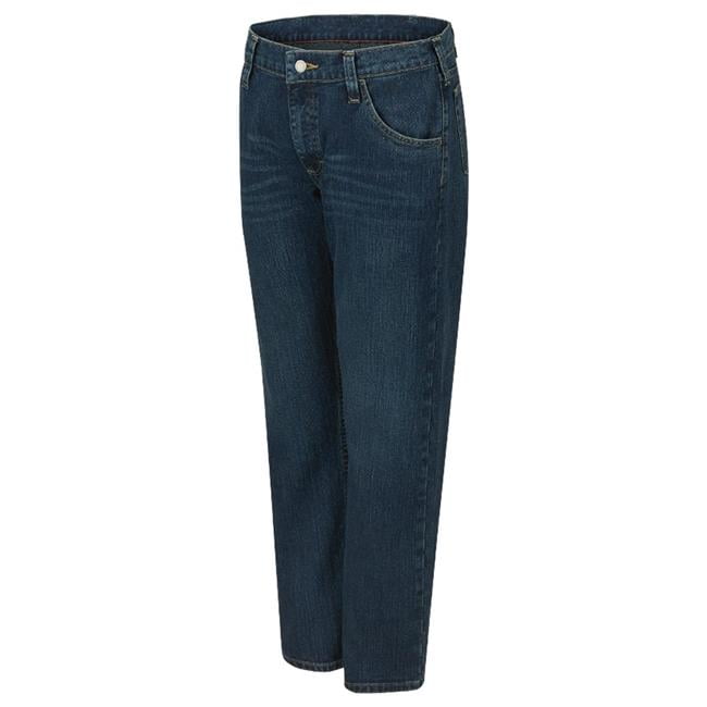 Bulwark PSJ4SD-44-34 Mens Straight Fit Jean Pant with Stretch, Sanded ...