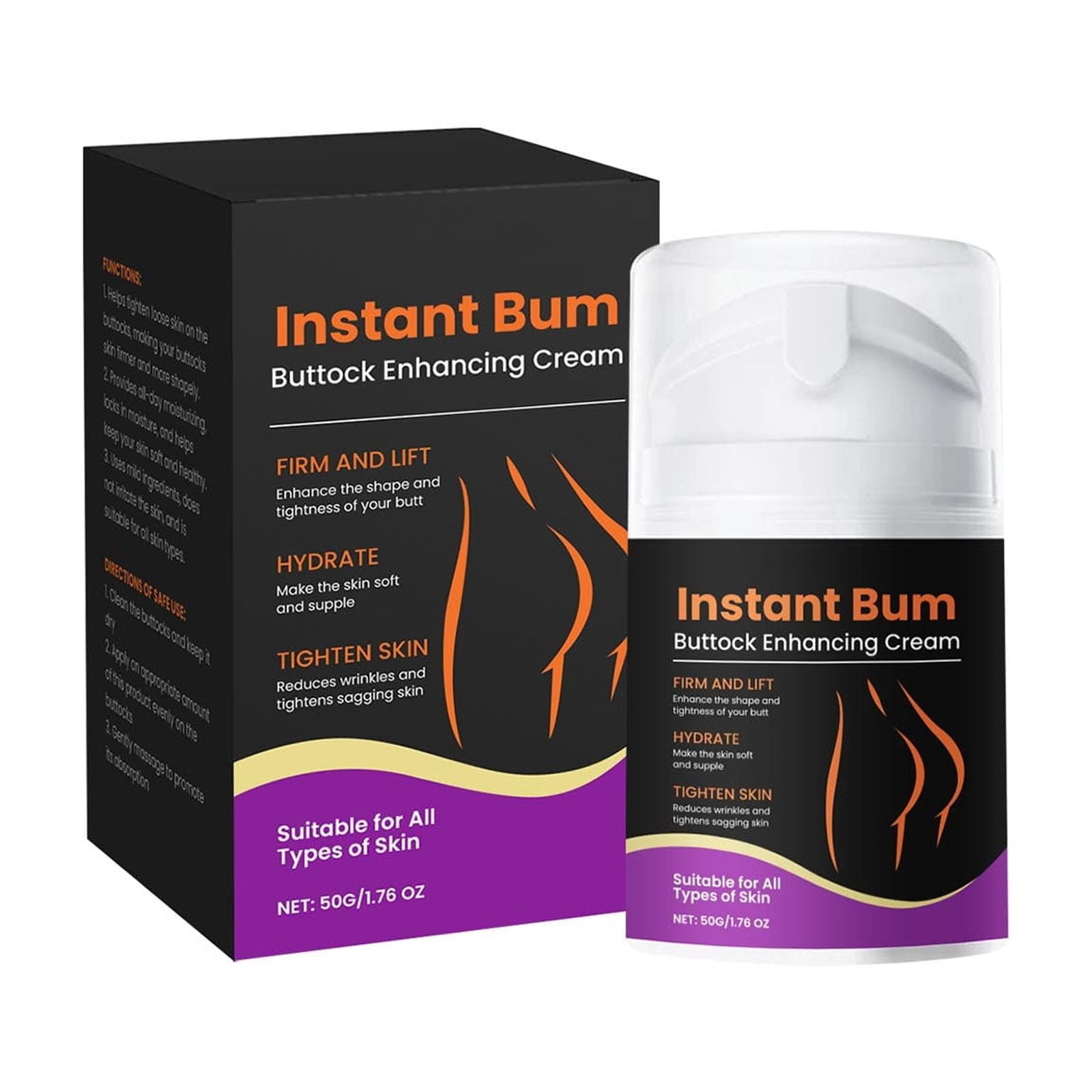 Bum Cream,Women Buttock Sculpting Cream, Buttock Firming Cream ...