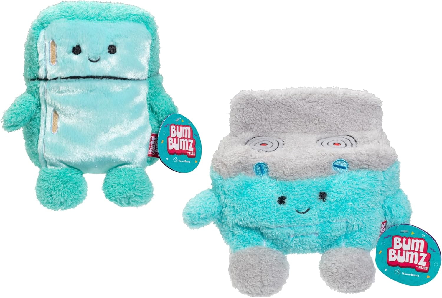 BumBumz 7.5 Inch Oven Olan & Refrigerator Reina HomeBumz Plush 2-Pack ...