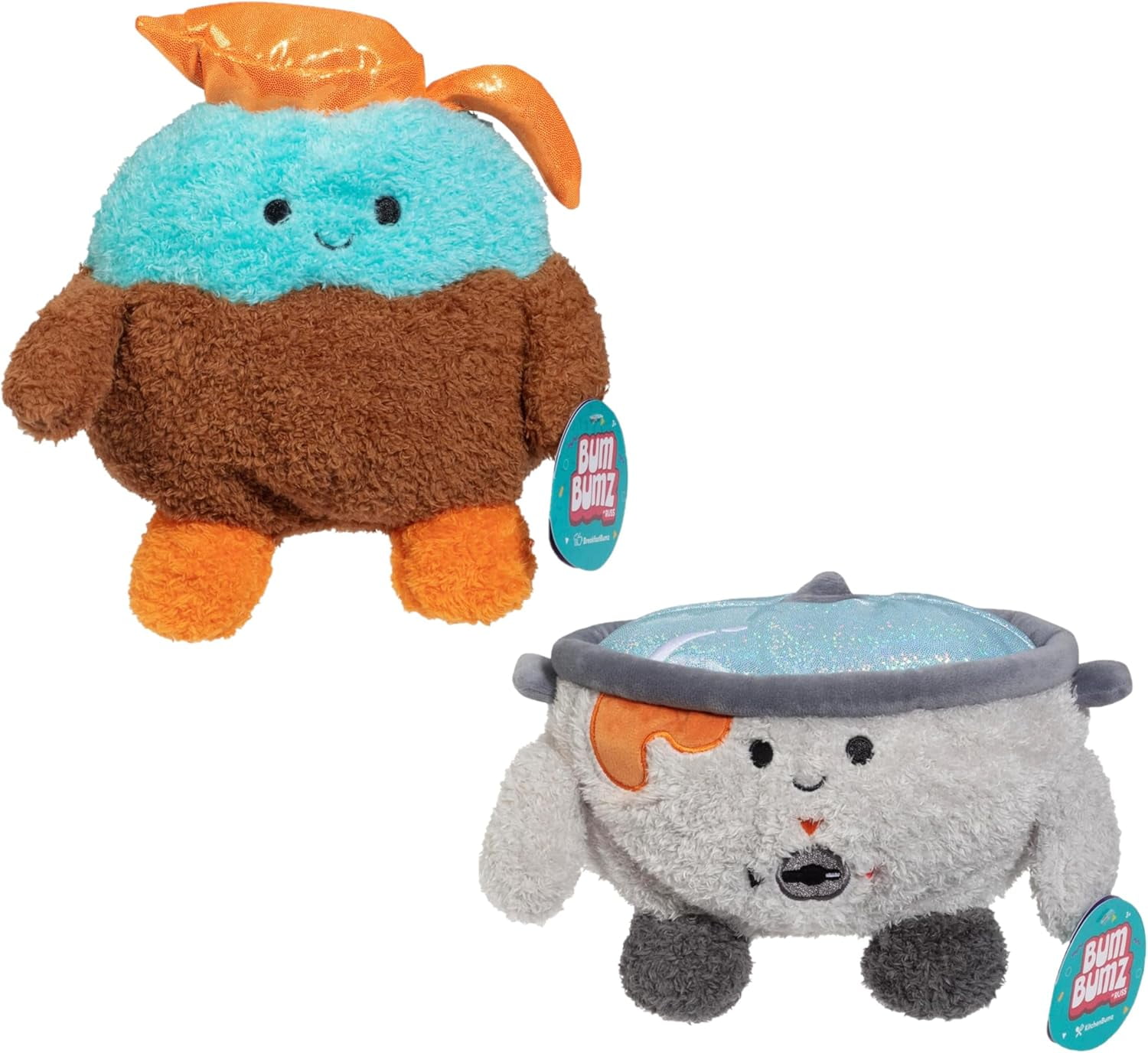 BumBumz Large 7.5" Slow Cooker Sergio & Coffee Pot Colton Plush 2-Pack ...