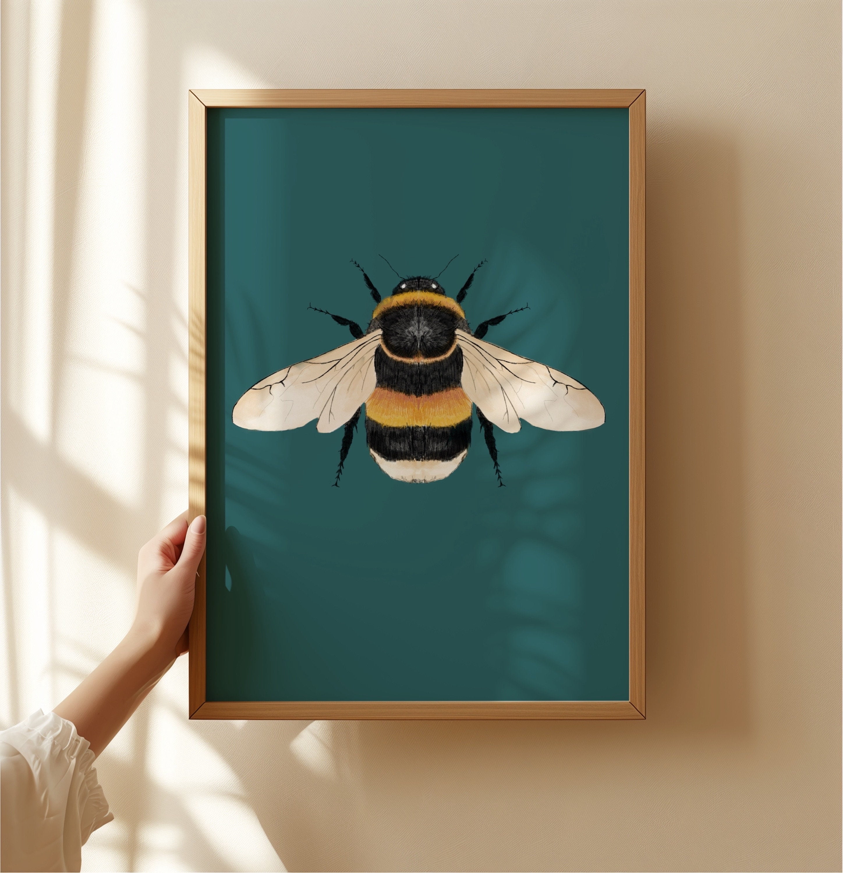 Bumble Bee Art Print Vintage Insect Illustration Gallery Wall Art ...