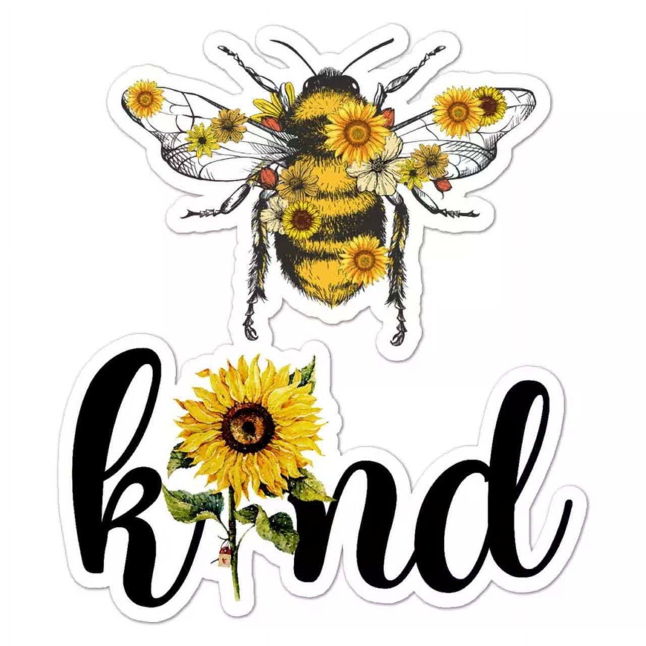 Bumble Bee Be Kind Sticker Indoor Outdoor Phone Decal Water Bottle ...