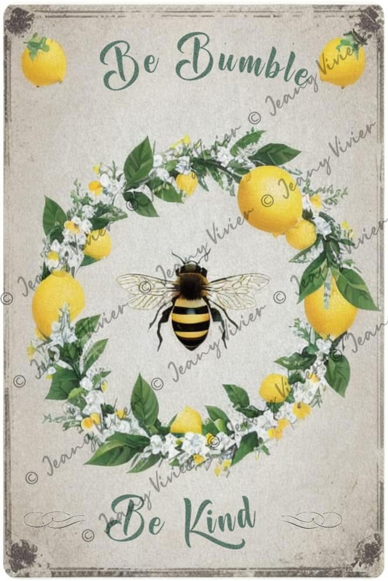 Bumble Bee Declarations for Home, Bee Door Decor, Be Kind Be Bumble ...