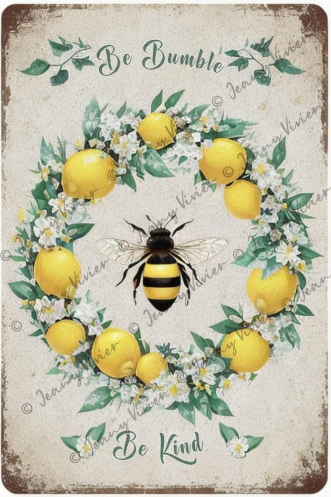Bumble Bee Door Decor for Home, Bee Door Hanger, Be Kind Be Bumble ...
