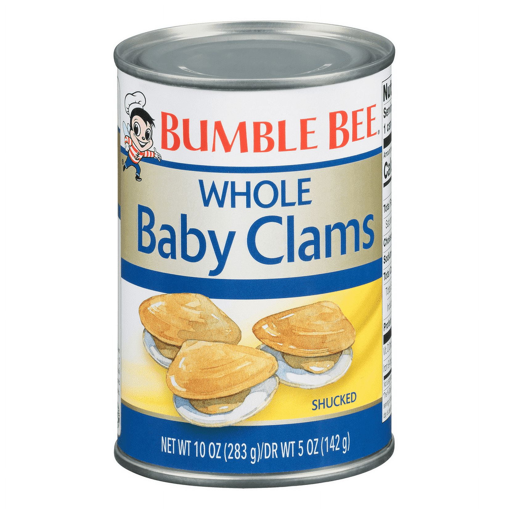 Bumble Bee Fancy Whole Baby Clams 10 oz can - Walmart.com