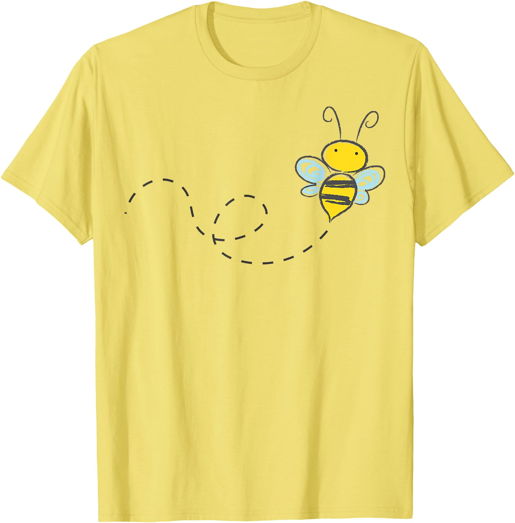 Bumble Bee Flying Minimalist Softstyle T-Shirt for Men Women Kids ...