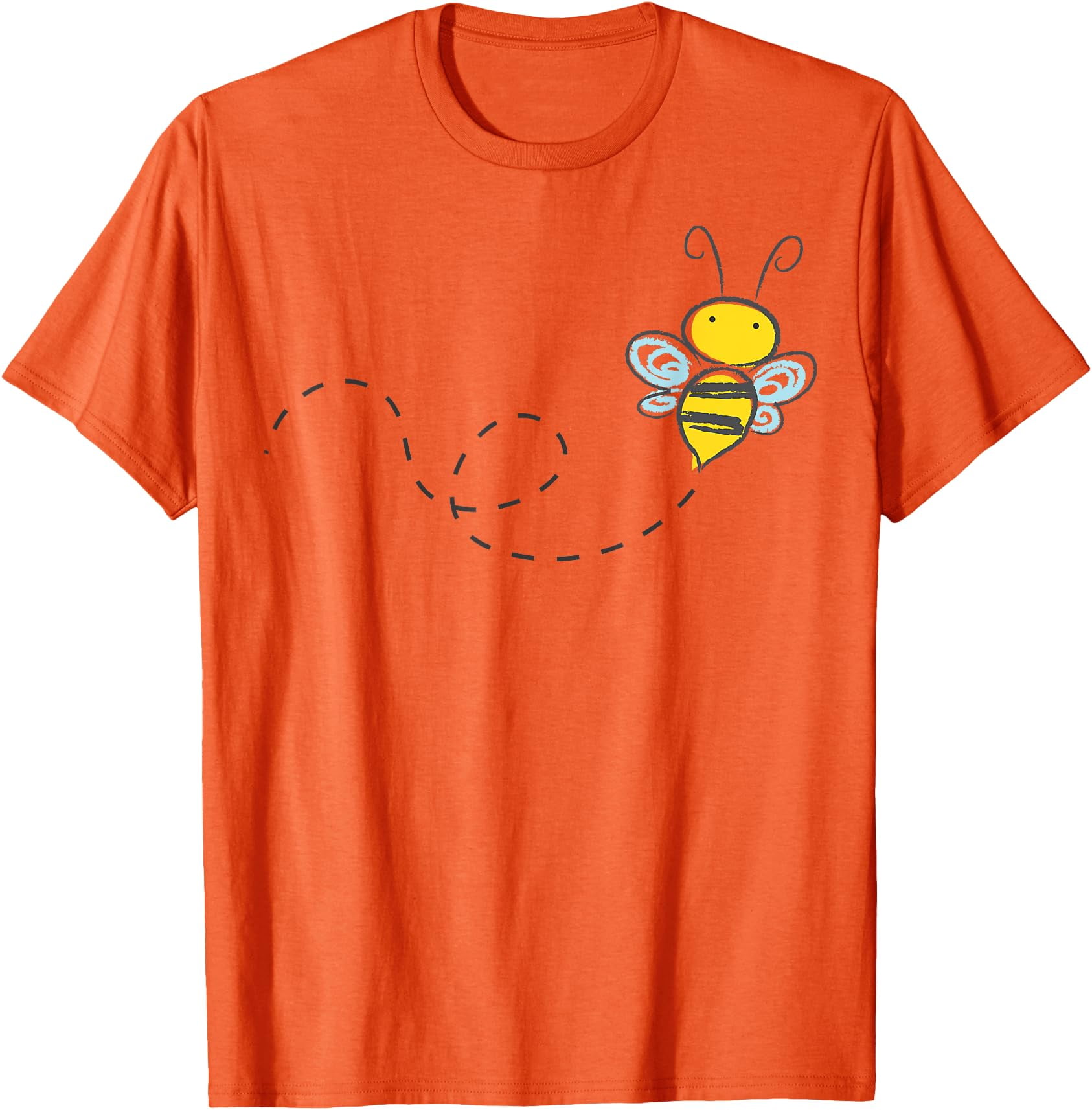 Bumble Bee Flying Minimalist Softstyle T-Shirt for Men Women Kids ...