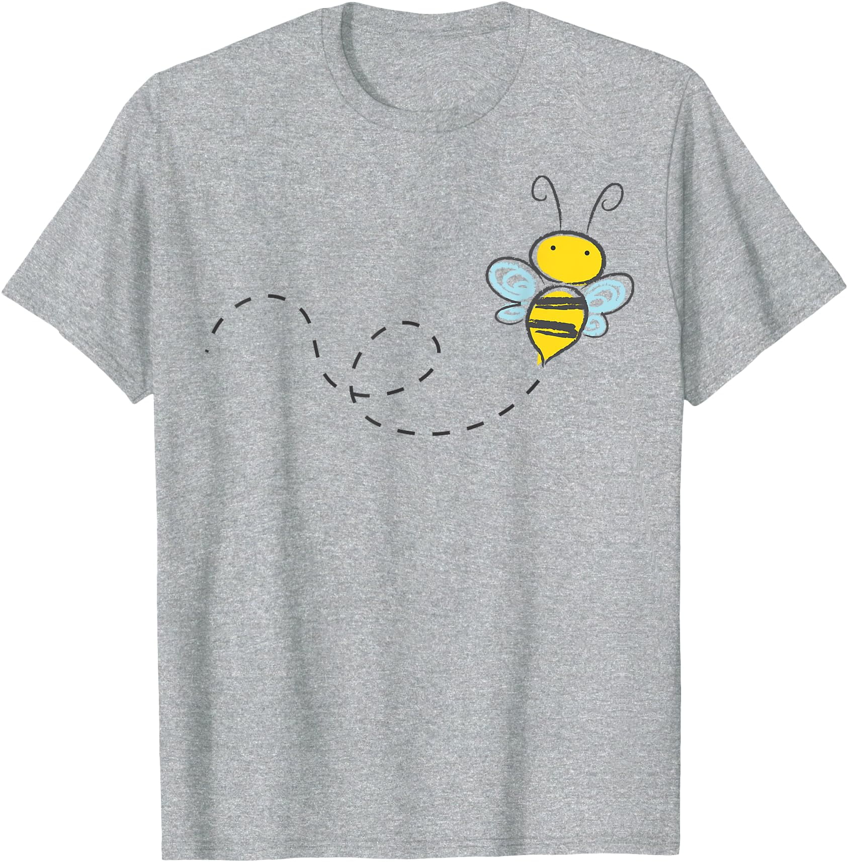 Bumble Bee Flying Minimalist Softstyle T-Shirt for Men Women Kids,Sport ...