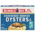Bumble Bee Smoked Oysters, Hardwood Canned, 3.75 oz Can - Protein ...