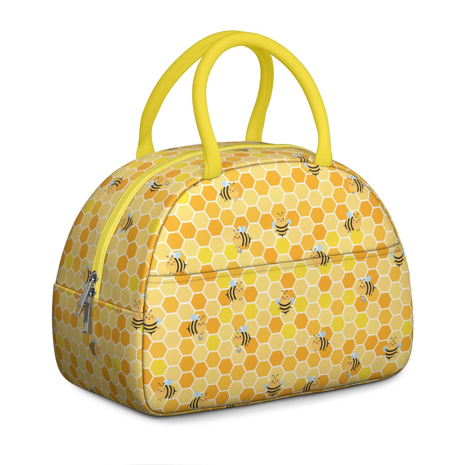 Bumble Bee Lunch Bag – Adorable Bee and Honeycomb Pattern for Bee ...