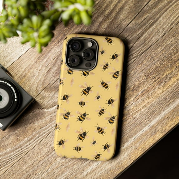 Bumble Bee Nature Lover Aesthetic Phone Case for iPhone 11-17 Pro Max ...