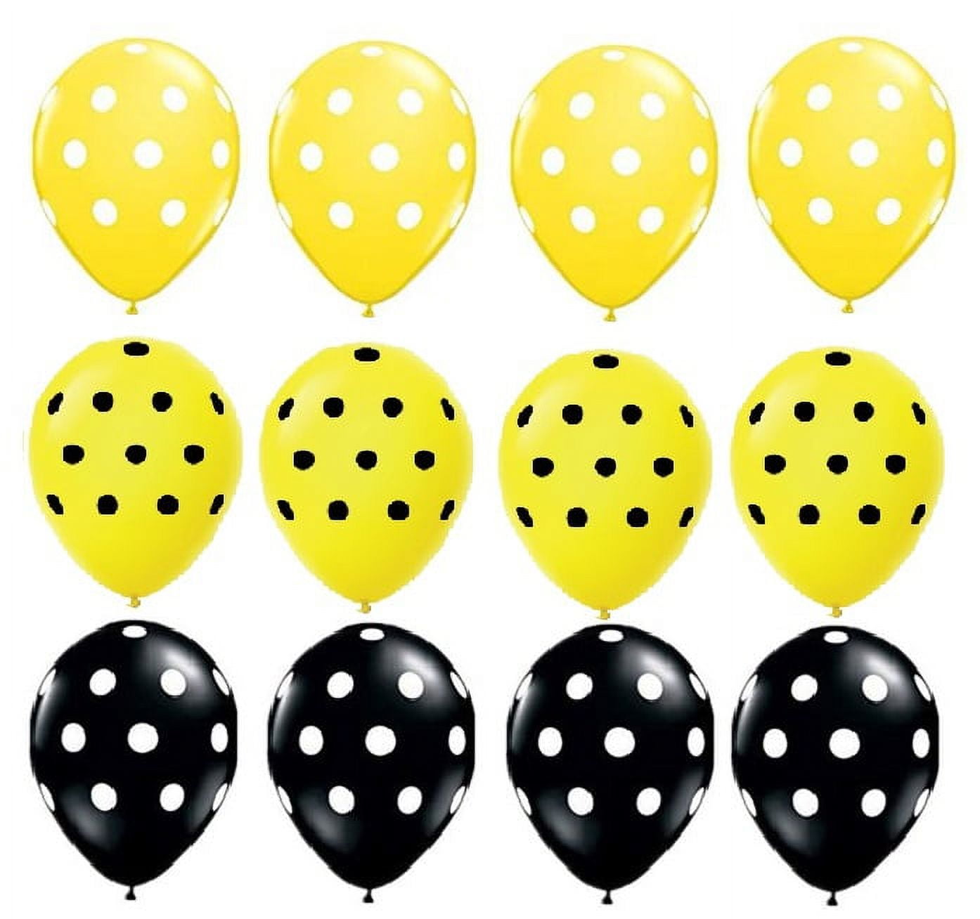 Bumble Bee Party Decoration 30 Count Yellow Black Polka Dot Bumblebee ...