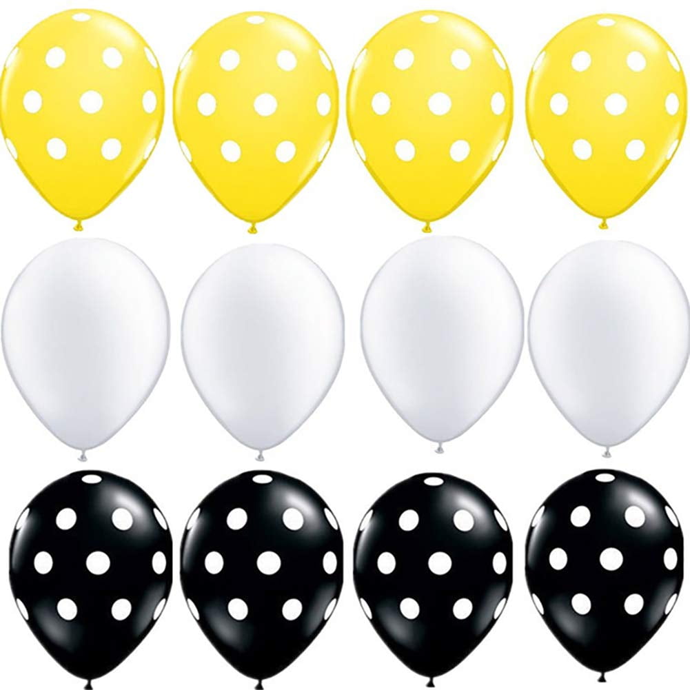 Bumble Bee Party Decoration 30 Count Yellow Black Polka Dot Bumblebee ...