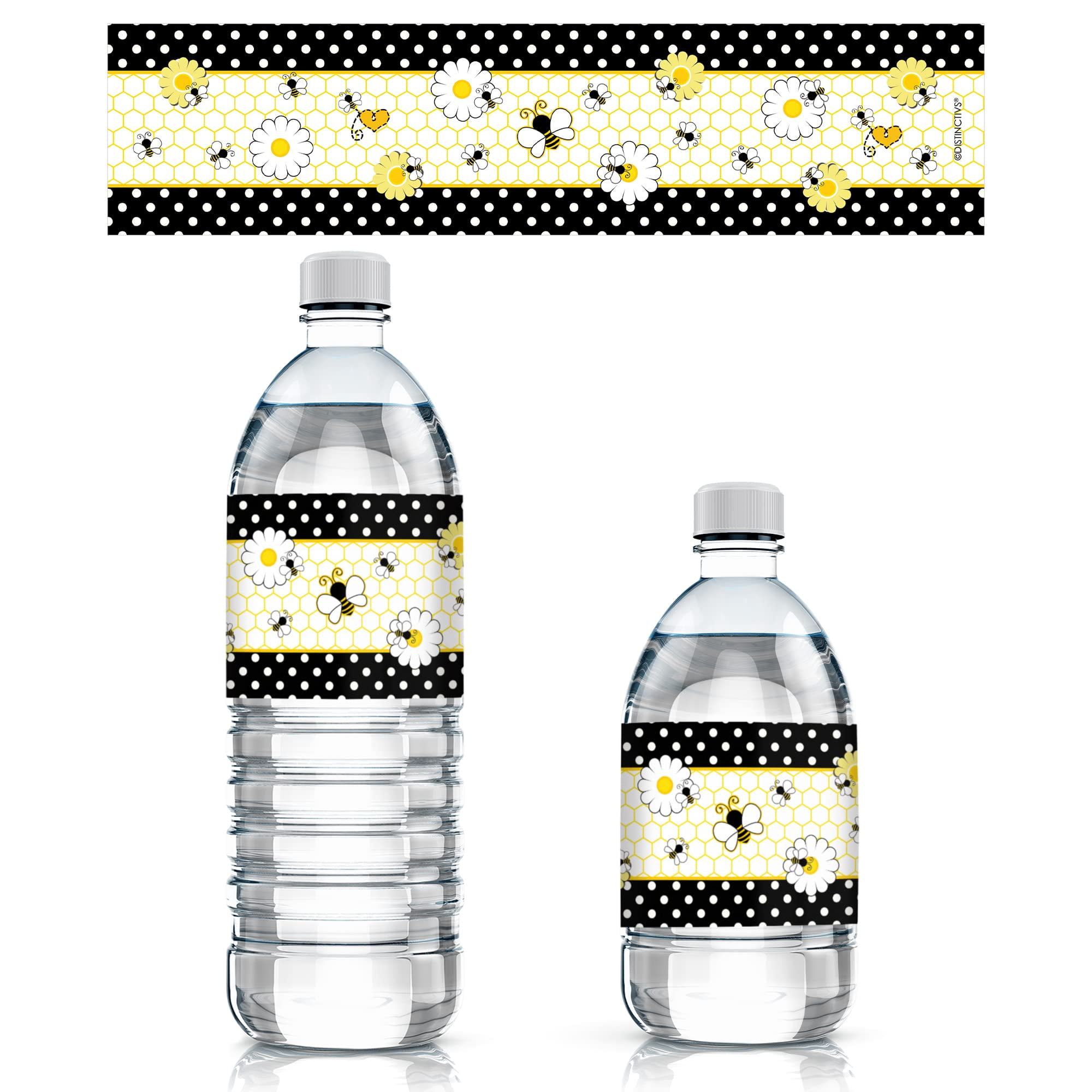 Bumble Bee Party Water DHF10 Bottle Labels, Bee Birthday Party, Baby ...