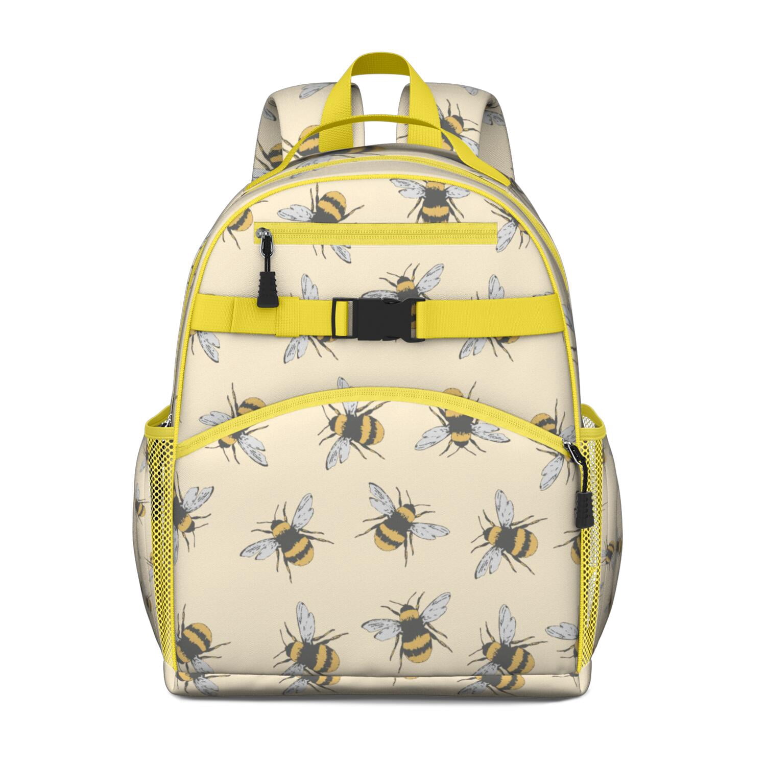 Bumble Bee Pattern Lightweight Backpack - Ergonomic Travel Bag for ...