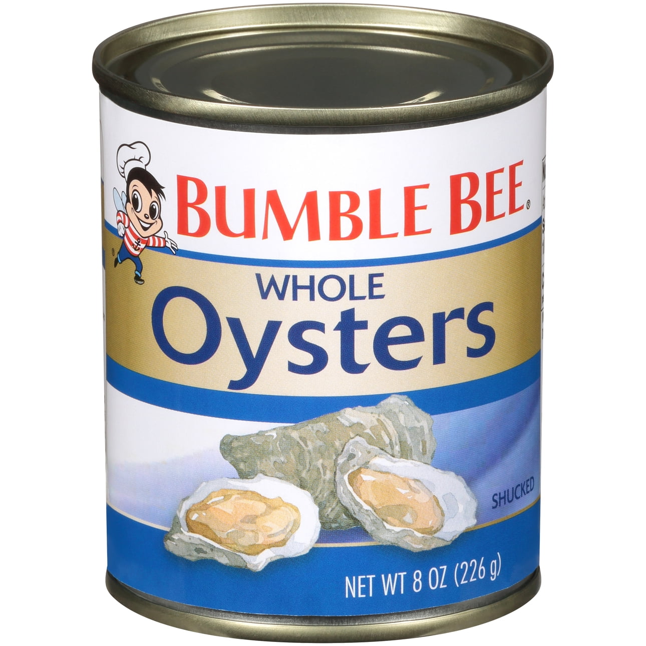 Bumble Bee Premium Select Whole Canned Oysters, 8 oz Can - Walmart.com