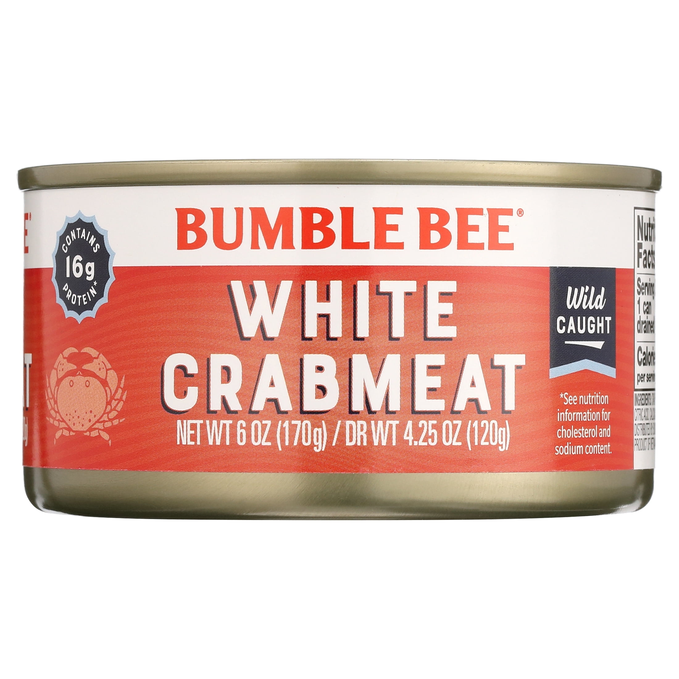 Bumble Bee Premium Select Wild Fancy White Crabmeat, 6oz can - Walmart.com