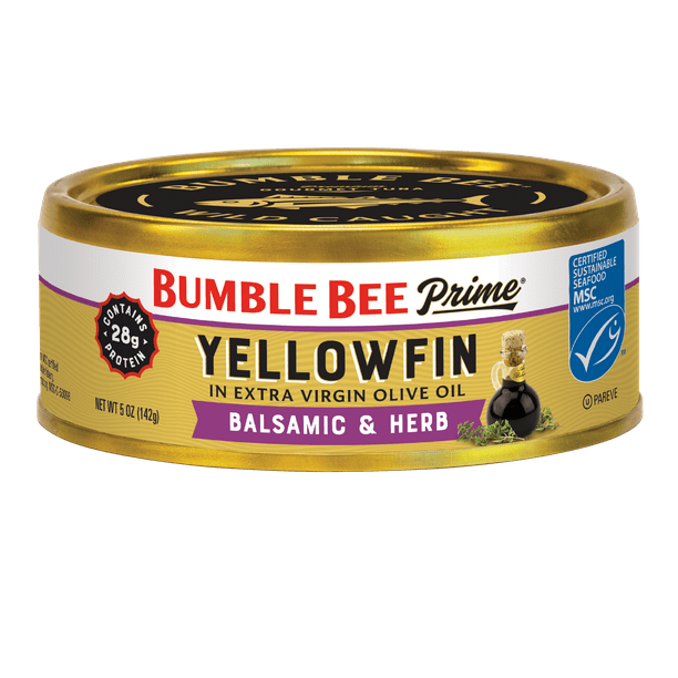 Bumble Bee Prime MSC Yellowfin Solid Light Tuna in Olive Oil Balsamic ...