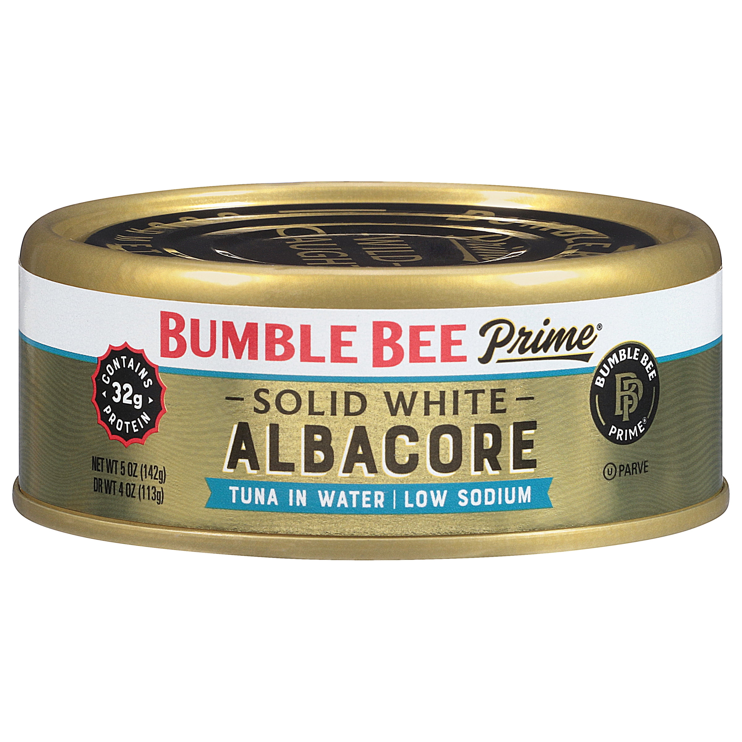 Bumble Bee Prime Fillet Solid White Albacore Tuna in Water, Very Low ...