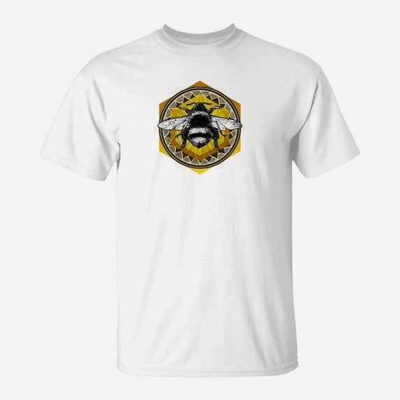 Bumble Bee Print Honeycomb TShirt - Walmart.com